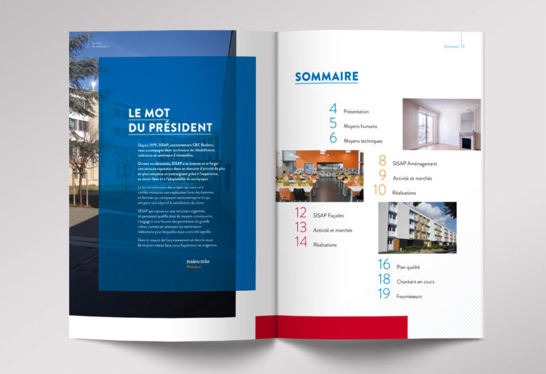 Création logo sur-mesure et charte graphique Sisap entreprise de BTP